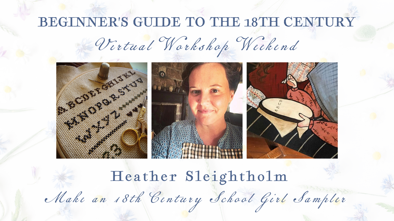 Online Workshop: Make an 18th Century School Girl Sampler – Sleightholm ...